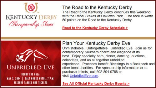 Email Marketing: The Kentucky Derby’s customer-centric newsletter ...