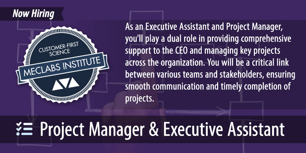 MECLABS Institute | Project Manager and Executive Assistant